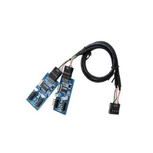 Internal 9-Pin USB 2.0 Splitter 1 Male To 4 Female Motherboard Pin to ...